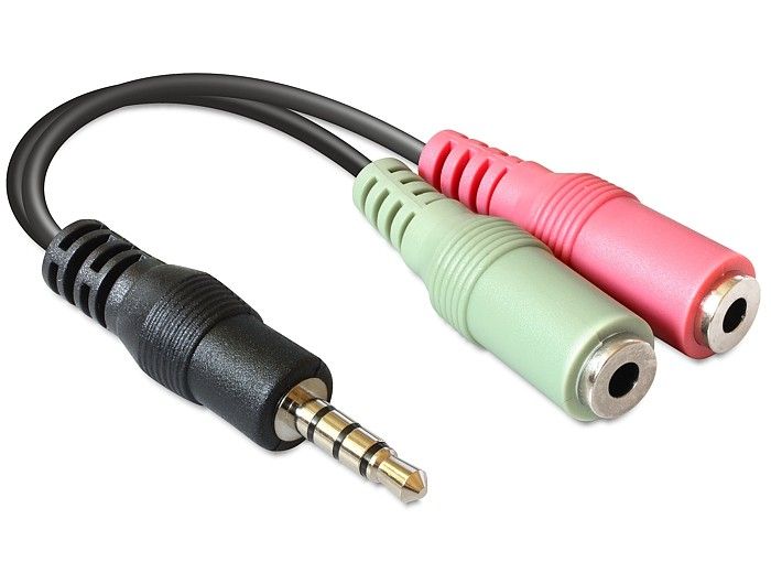 DeLOCK Adapter Jack 3.5 mm (M) - 2x Jack 3.5 mm (F) Jack 3.5 mm (wtyk ...
